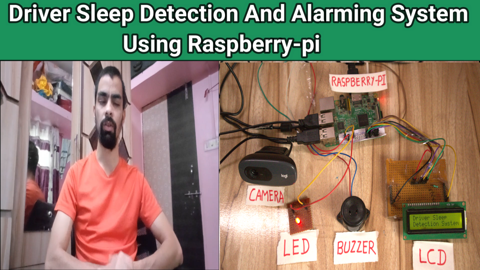 Driver Sleep Detection And Alarming System Using Raspberry Pi