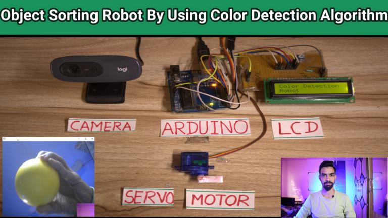 Object Sorting Robot Using Color Detection Algorithm Arduino Arduino Project Color Sorting